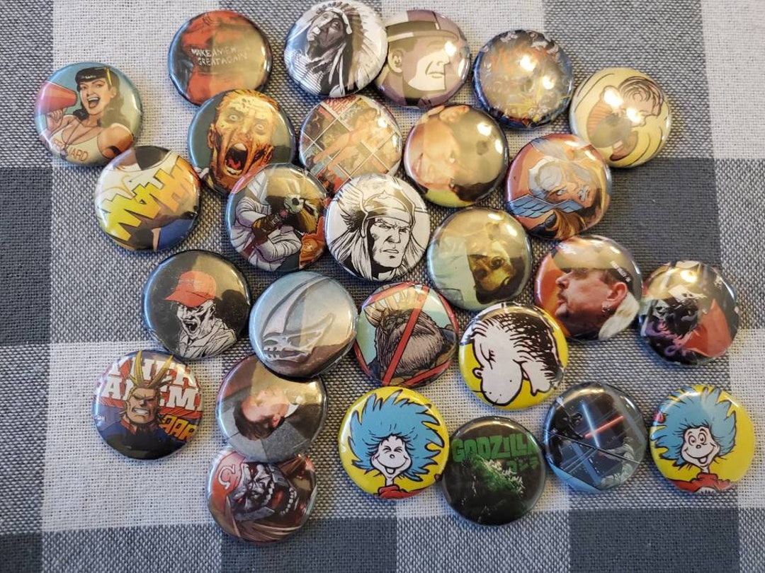Random 1 Inch Comic Buttons | Blind Bag | Mystery Bag (READ DESCRIPTION ...