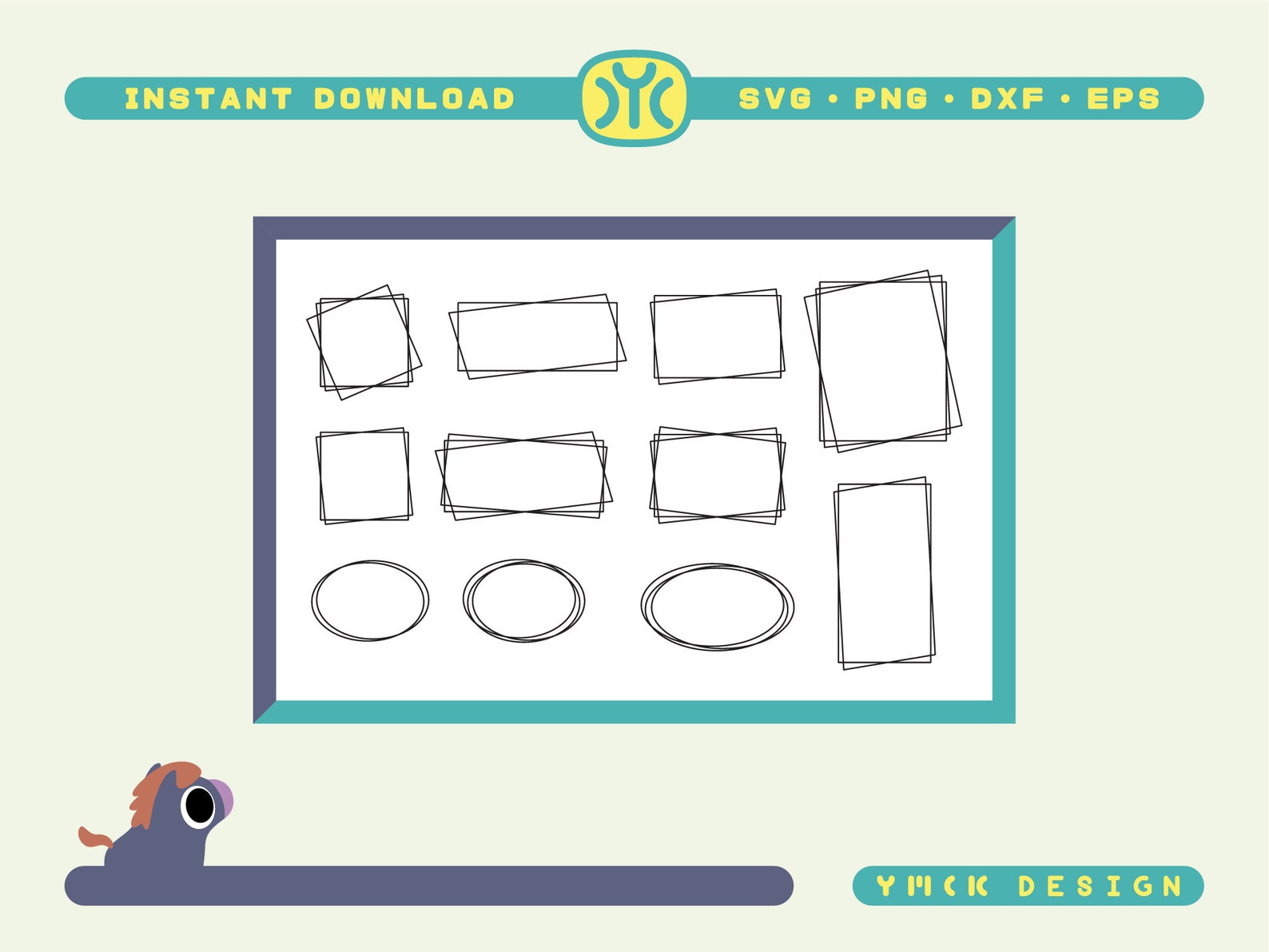 Double Frame SVG Square Frame Svg Rectangle Frame Svg Circle Frame Svg ...