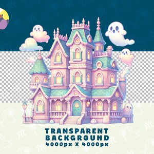 Pastel Halloween Clipart, 85 PNG Files, Pastel Goth PNG, Spooky Art for ...