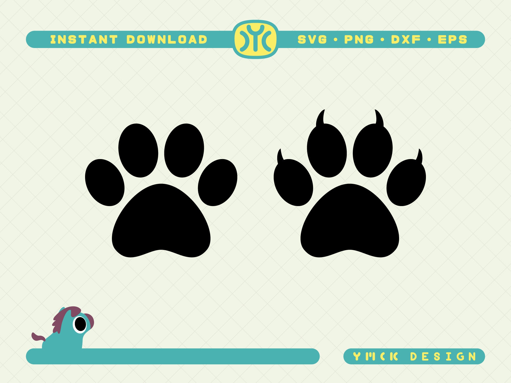 Paw Print SVG Dog Paw Print SVG Cat Paw Print Svg Pet Paw Print Svg ...