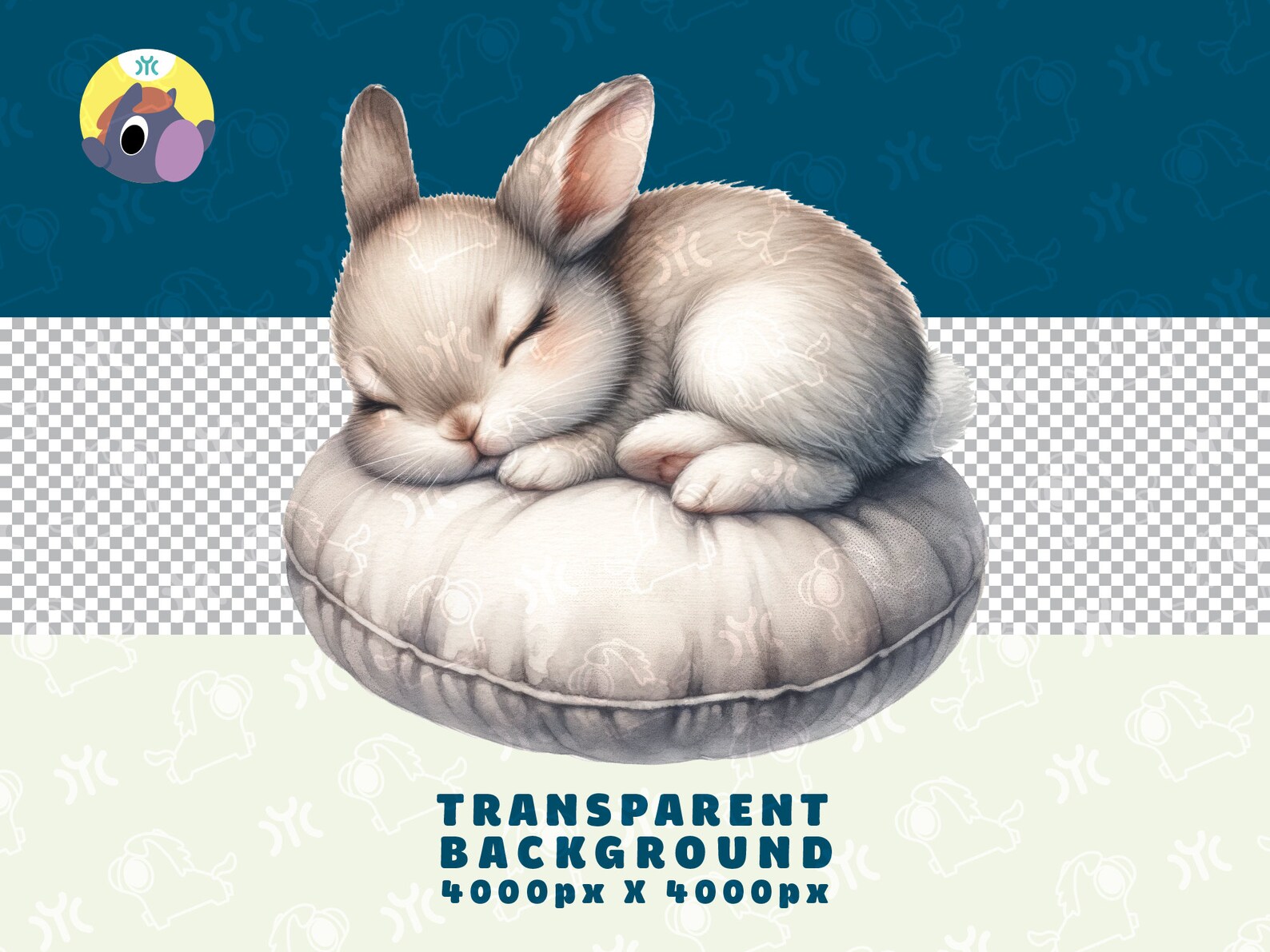 Watercolor Sleepy Animals Clipart, Animals Sleeping PNG, Woodland ...
