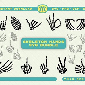 Skeleton Hands SVG Bundle | Skeleton Svg | Halloween Svg | Skeleton ...