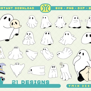 Ghost SVG Bundle | Boo Svg | Ghost Svg | Spooky Svg | Halloween Svg ...