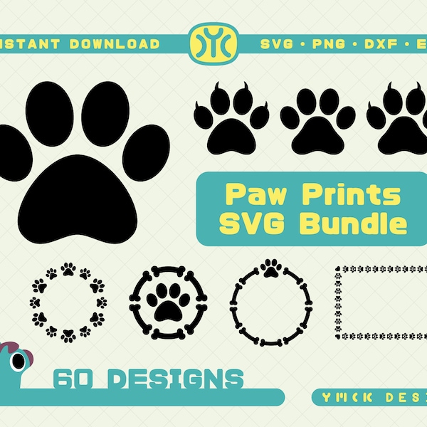 Dog Paw Print Svg - Etsy