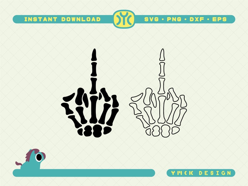 Skeleton Middle Finger SVG Skeleton Hand SVG Skeleton SVG Halloween Svg ...