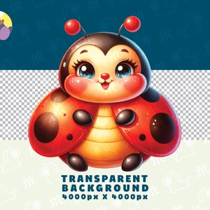 Watercolor Sweet Ladybug Clipart, Sweet Bugs PNG, Desserts PNG, Sweet ...