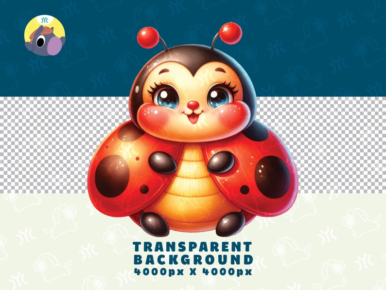 Watercolor Sweet Ladybug Clipart, Sweet Bugs PNG, Desserts PNG, Sweet ...