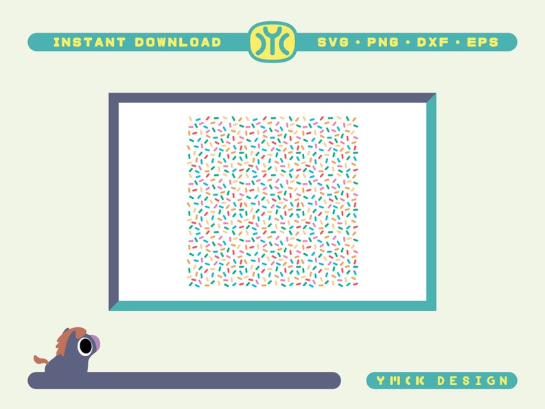 Sprinkles Pattern SVG | Sprinkle Svg | Confetti Svg | Seamless Pattern ...