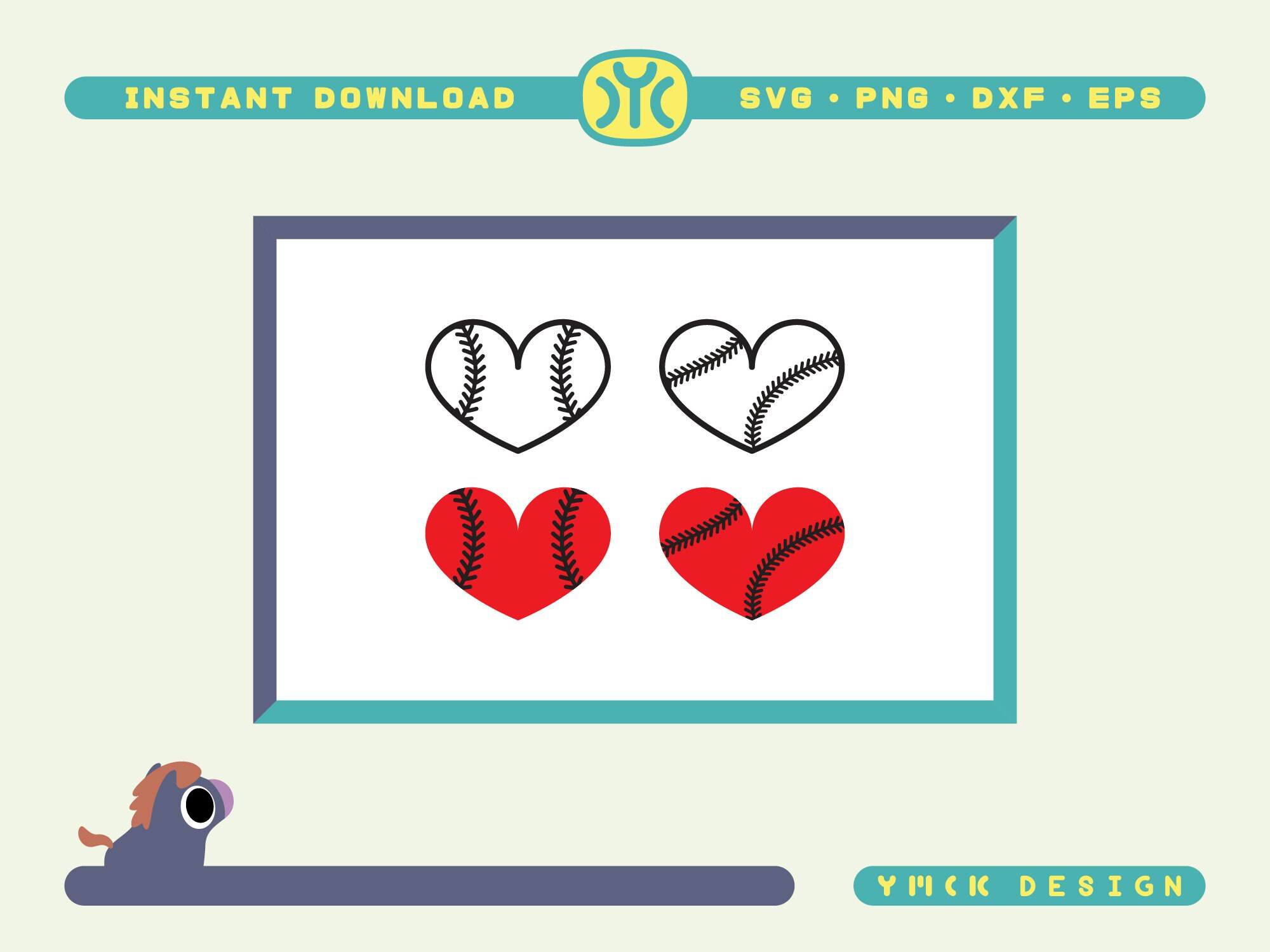 Baseball Heart Stitches SVG Baseball SVG Heart Svg Valentines Day SVG ...