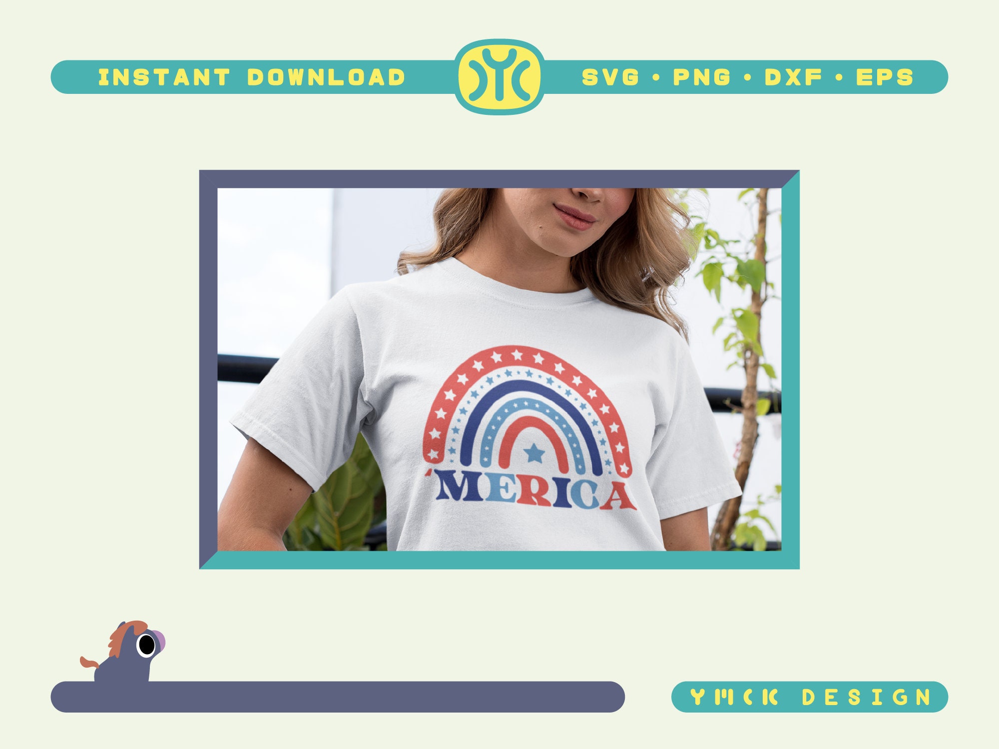 Merica SVG | 4th of July Svg | Retro Svg | Rainbow Svg | USA Svg | Independence Day Svg | July ...