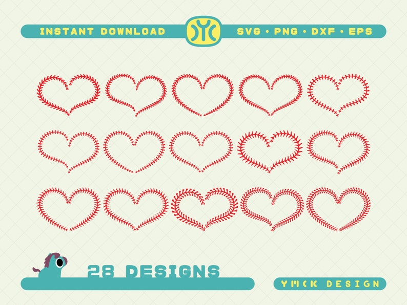 Baseball Heart Stitches SVG | Baseball Heart Svg | Baseball Stitches ...