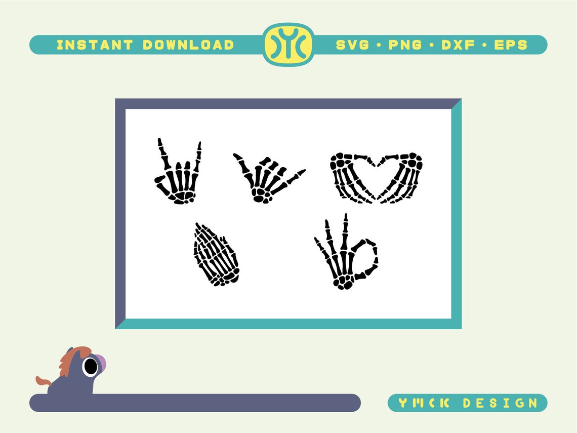 Skeleton Hands SVG Bundle Skeleton Svg Halloween Svg Skeleton Hand Svg ...