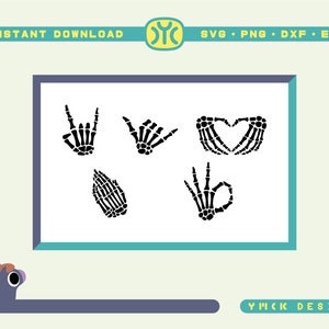 Skeleton Hands SVG Bundle | Skeleton Svg | Halloween Svg | Skeleton ...