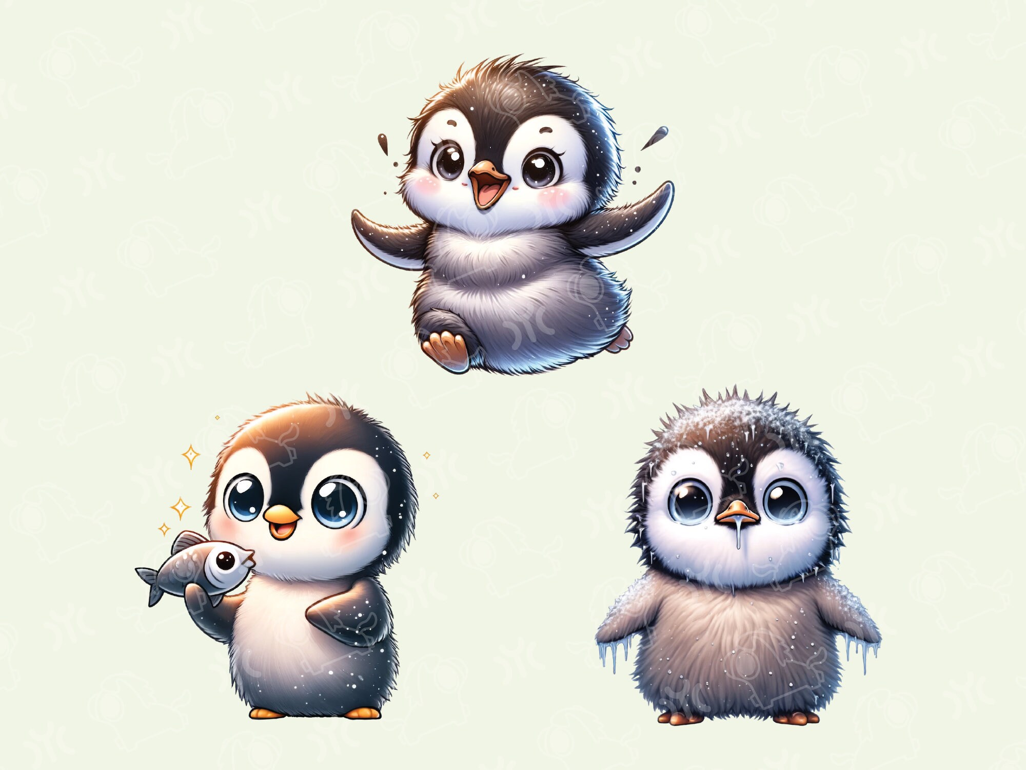 Watercolor Cute Penguin Clipart, Cute Penguin PNG, Penguin Clipart ...