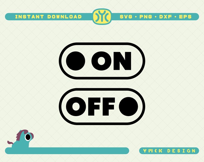 On off Switch Svg, on off Toggle Svg, Power Button Svg. Vector Cut File ...