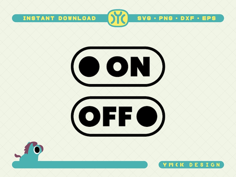 On off Switch SVG on off Toggle Svg Power Button Svg - Etsy