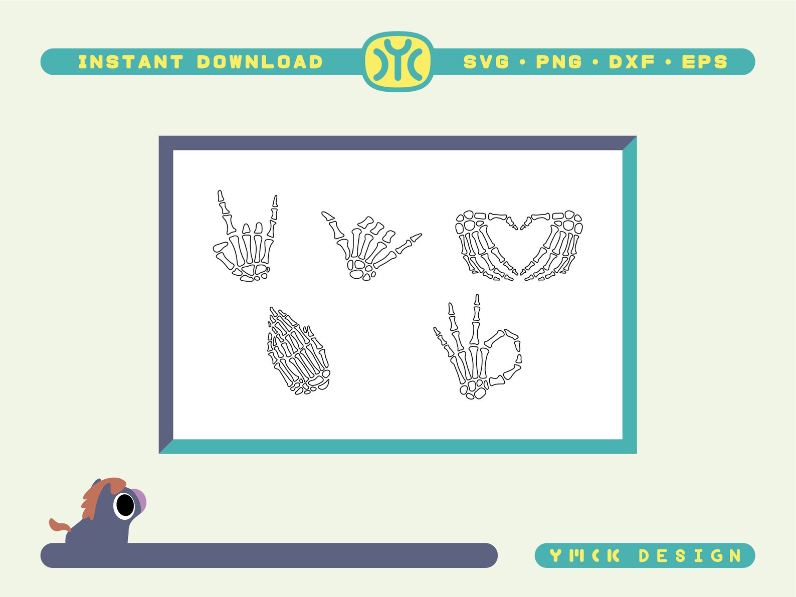 Skeleton Hands SVG Bundle Skeleton Svg Halloween Svg Skeleton Hand Svg ...