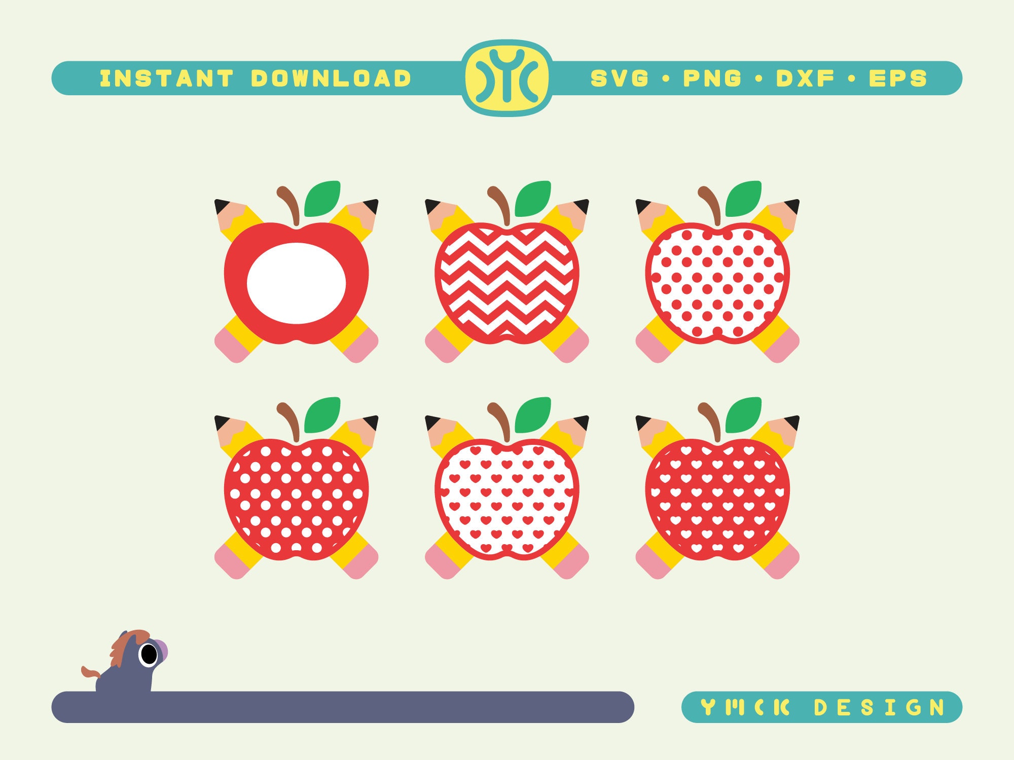 Apple Teacher Svg Apple Name Frame Svg Apple Split Etsy