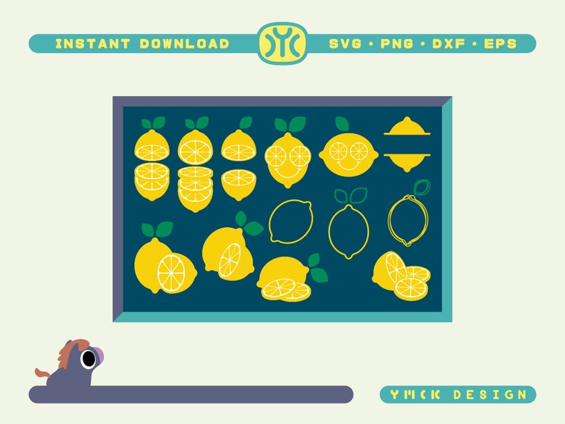 Lemon SVG Bundle | Lemon SVG | Lemon Slice Svg | Lemons Svg | Split ...