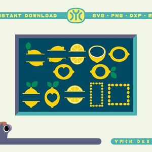 Lemon SVG Bundle | Lemon SVG | Lemon Slice Svg | Lemons Svg | Split ...