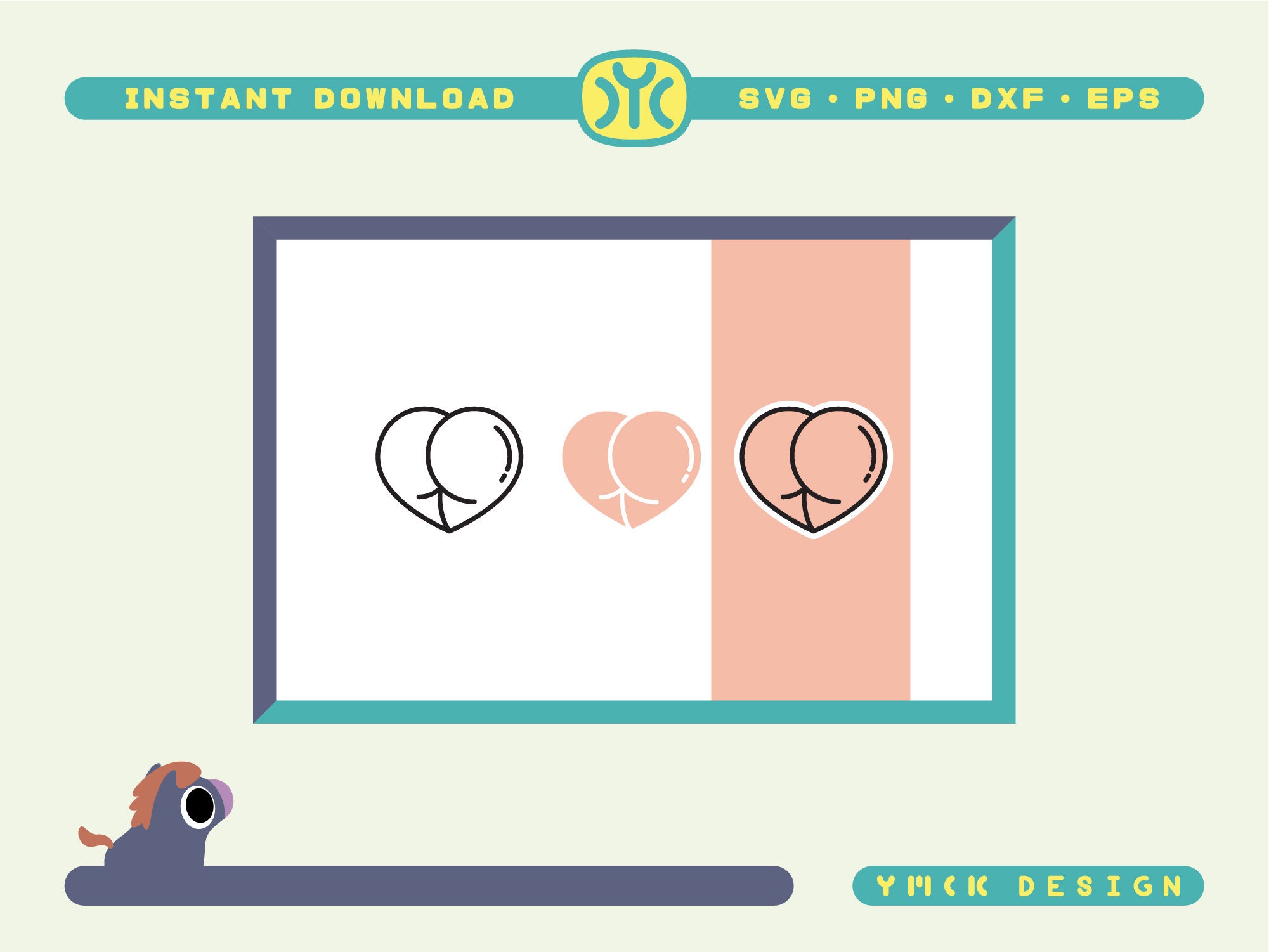 Heart Butt SVG | Heart Bum Svg | Heart Ass Svg | Heart Svg | Heart ...