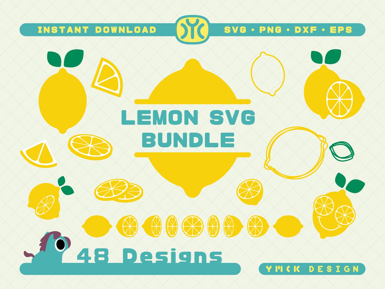Lemon SVG Bundle | Lemon SVG | Lemon Slice Svg | Lemons Svg | Split ...