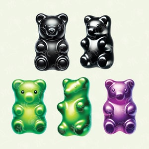 Gummy Bear Clipart, 31 PNG Files, High-resolution, Sweet Candy PNG ...