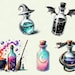 Witch Potion Bottle Clipart, 28 PNG Files, Halloween Potion PNG, Spooky ...