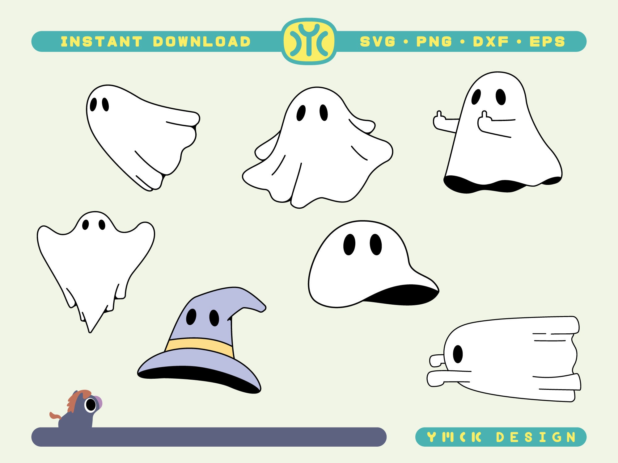 Ghost SVG Bundle Boo Svg Ghost Svg Spooky Svg - Etsy