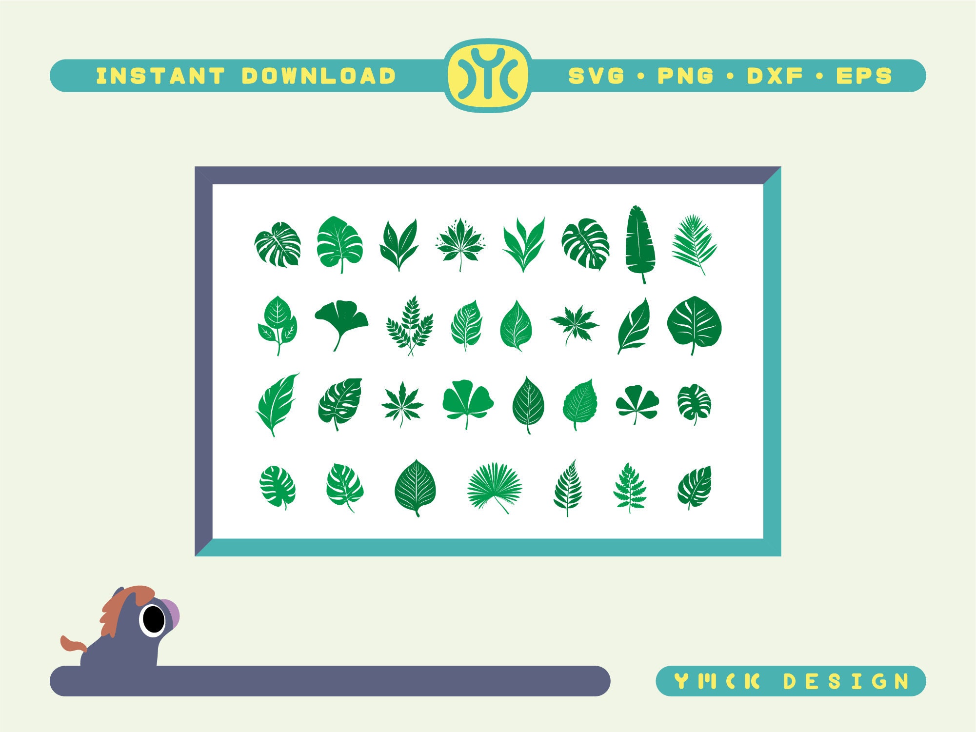Tropical Leaves SVG Bundle Tropical Leaves SVG Leaf Svg - Etsy