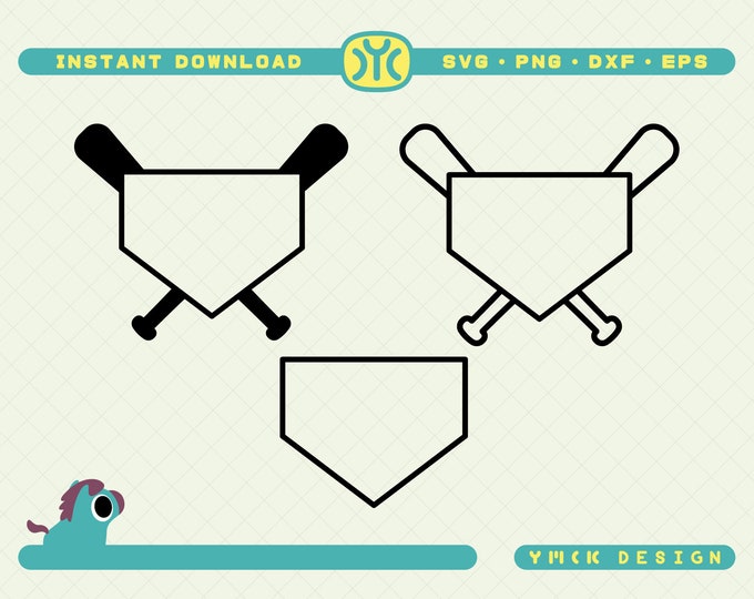 Baseball Home Plate SVG File, Baseball Home Plate DXF, Baseball Home ...