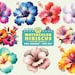 Watercolor Hibiscus Flower Clipart, Hibiscus Clip Art, Hawaiian Flower ...