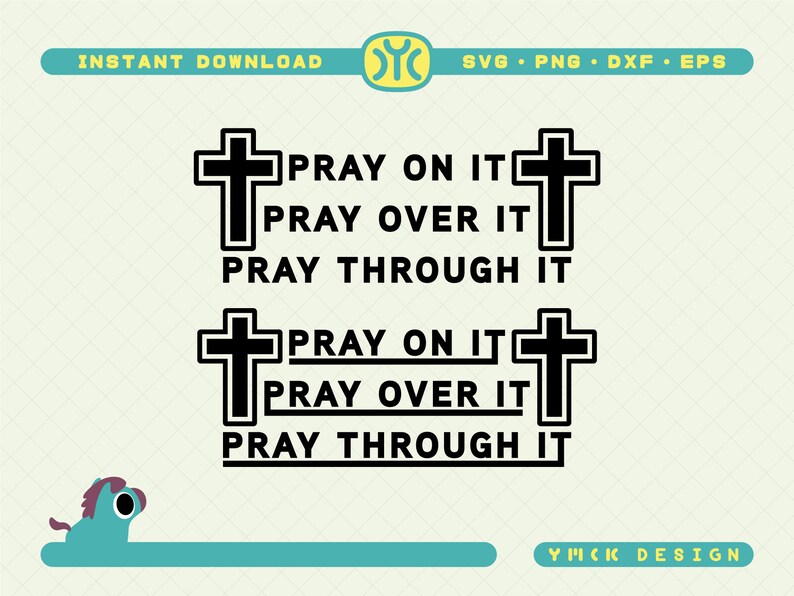 Pray on It SVG | Pray on It Pray Over It Pray Through It Svg | Prayer ...