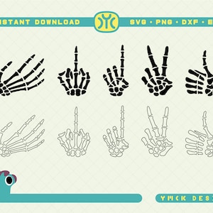 Skeleton Hands SVG Bundle | Skeleton Svg | Halloween Svg | Skeleton ...