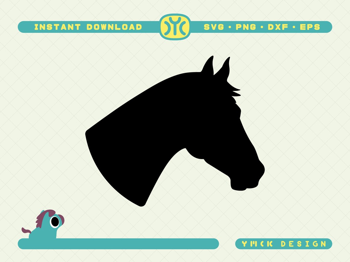 Horse Head SVG | Horse Head Silhouette Svg | Horse Head Silhouette ...