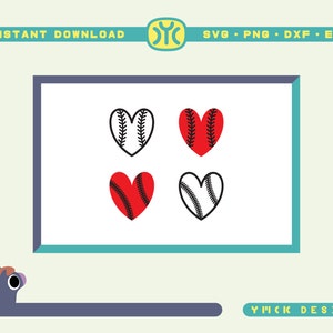 Baseball Heart Stitches SVG | Baseball SVG | Heart Svg | Valentines Day ...