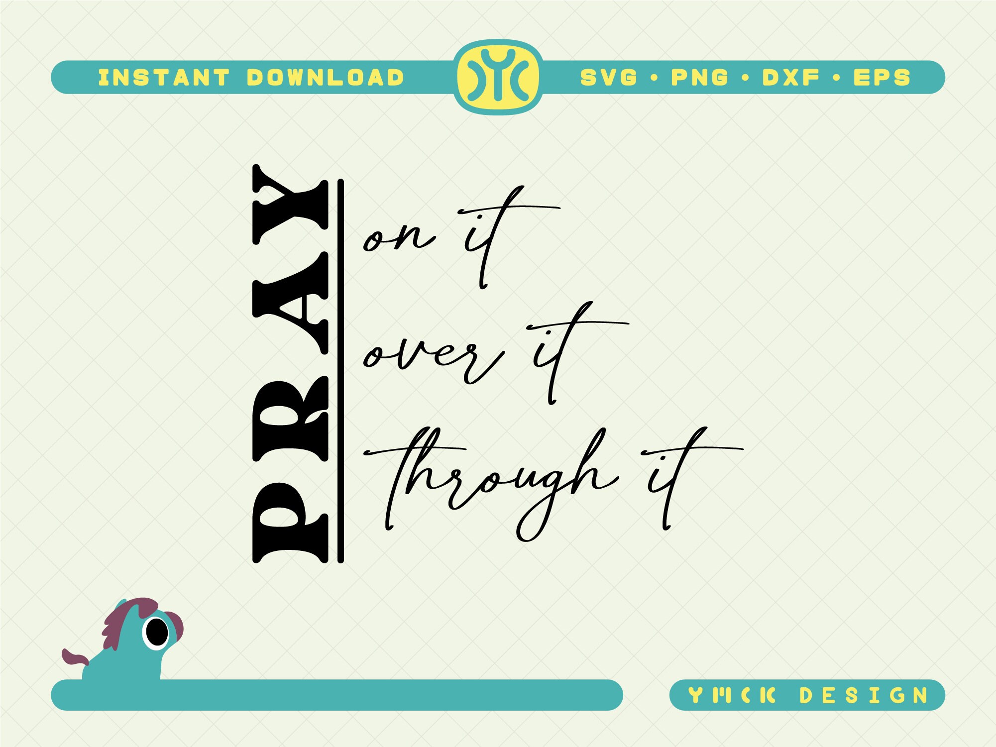 Pray on It SVG Pray on It Pray Over It Pray Through It Svg Prayer Svg ...
