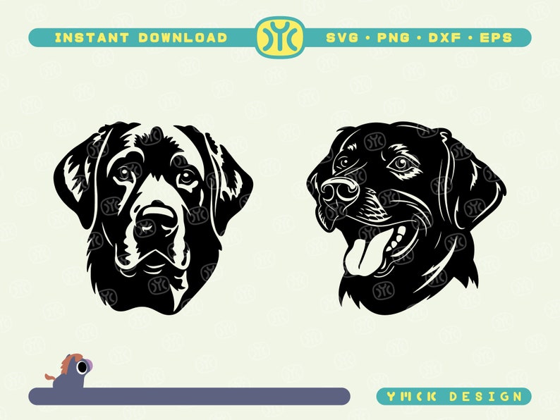 Labrador Retriever Head SVG | Dog Silhouette SVG | Dog Svg | Dog ...