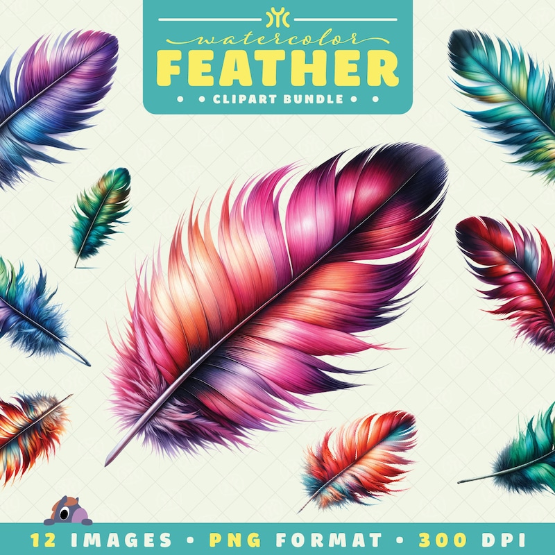 Feathers Clip Art - Etsy