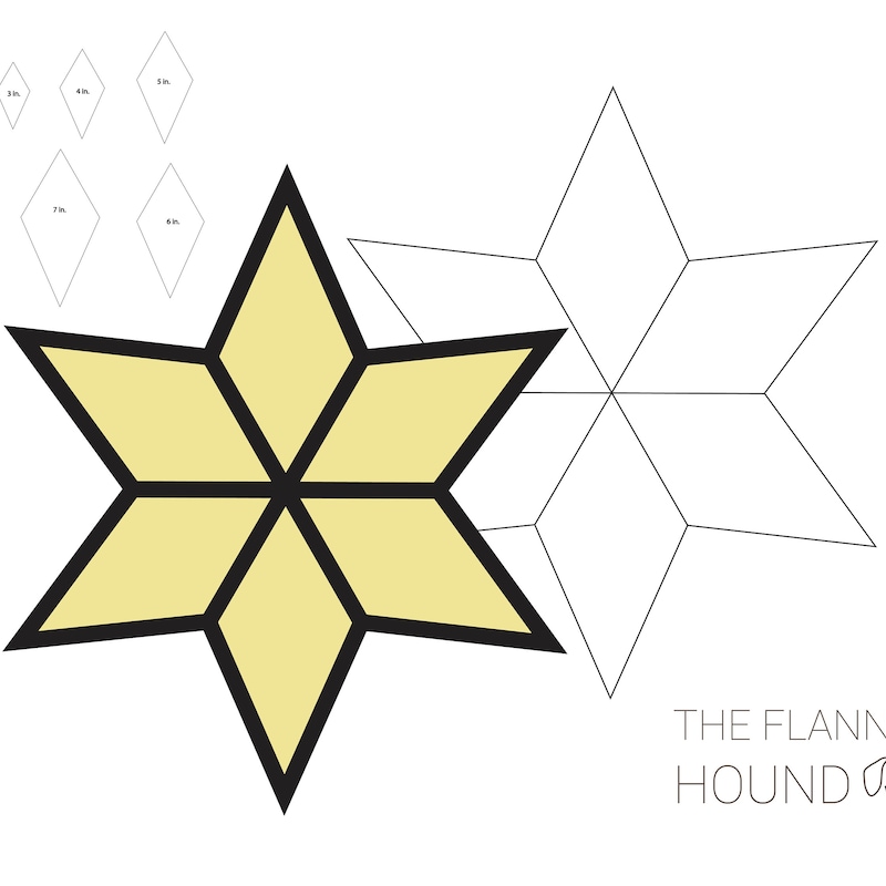 Six Pointed Christmas Star - Etsy UK