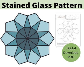 Star Pattern for Stained Glass Projects - Etsy