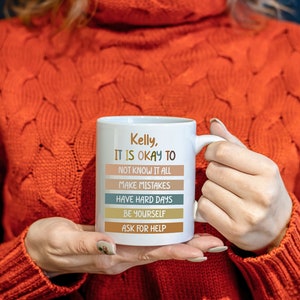 Personalized It is Okay Mug, Custom Coffee Mug, Personalized Coffee Mug ...