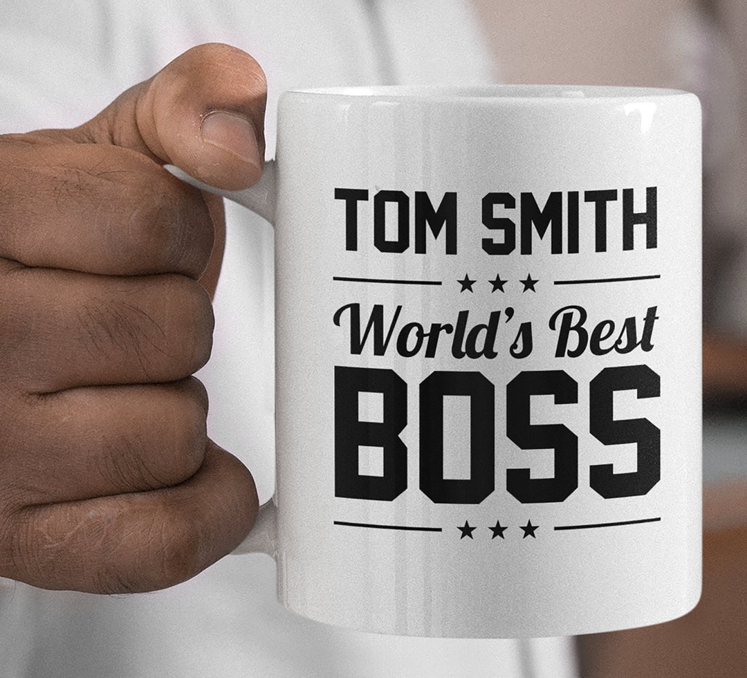 Personalized World's Best Boss Mug, Custom Coffee Mug, Personalized ...