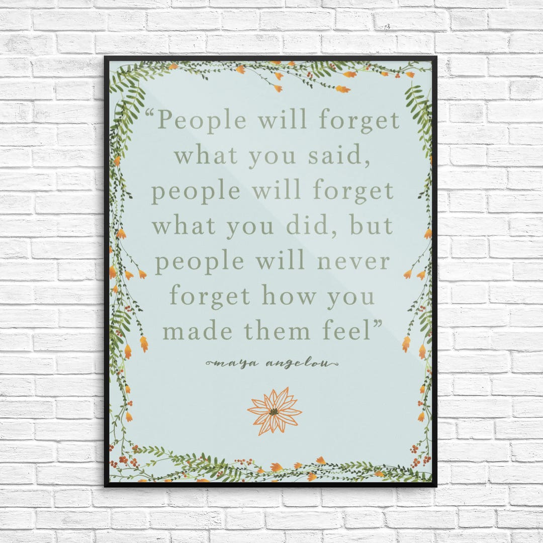 Maya Angelou Quote Digital Printable, Home Decor, Printable Art ...