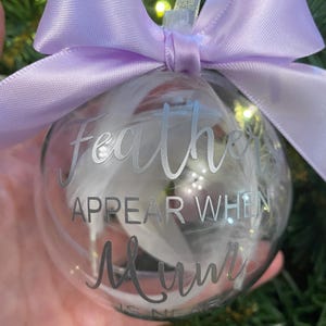 Memorial Bauble, Personalised Christmas Memory Bauble, Remembrance ...