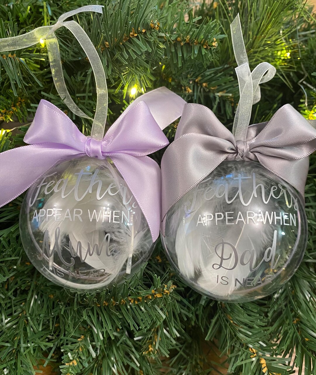 Memorial Bauble, Personalised Christmas Memory Bauble, Remembrance ...