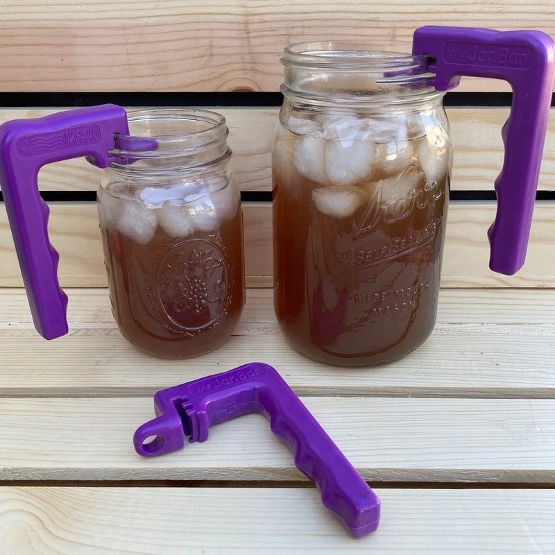 Purple Handled Mason Jar - Etsy