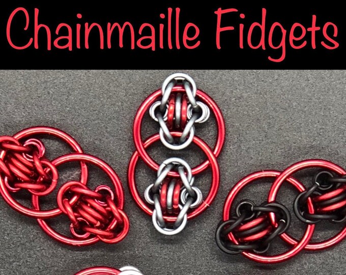 Red Chainmail Spinner Sensory Tool & Toy Fidgets - Etsy