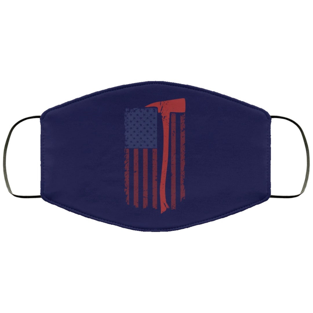 Fireman Mask / Firefighter Face Mask / Thin Red Line / - Etsy