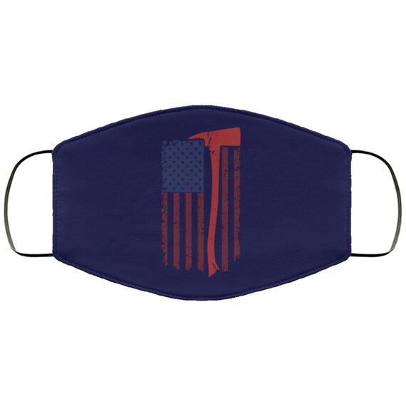 Fireman Mask / Firefighter Face Mask / Thin Red Line / - Etsy